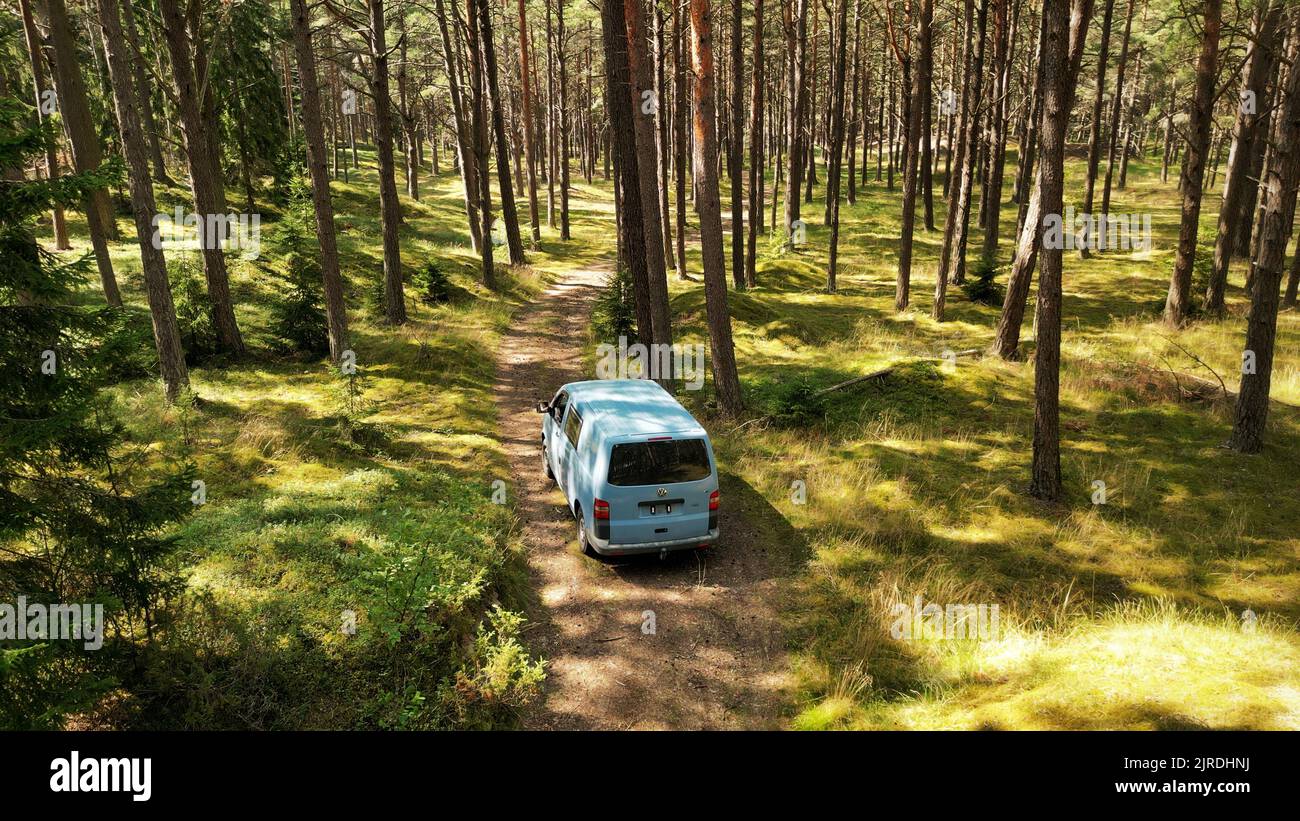 Footage car driving through forest hi-res stock photography and images ...