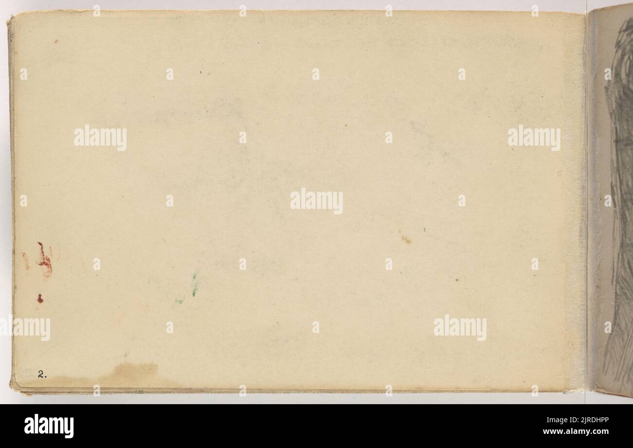 Blank page. From: A 1907/08 sketchbook, 1907-1908, Wellington, by Petrus van der Velden. Gift of ...