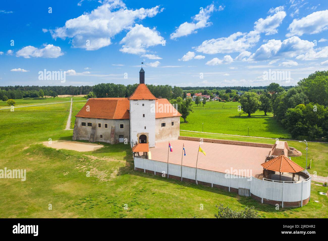 Old town castle in Djurdjevac in Podravina, Croatia Stock Photo - Alamy