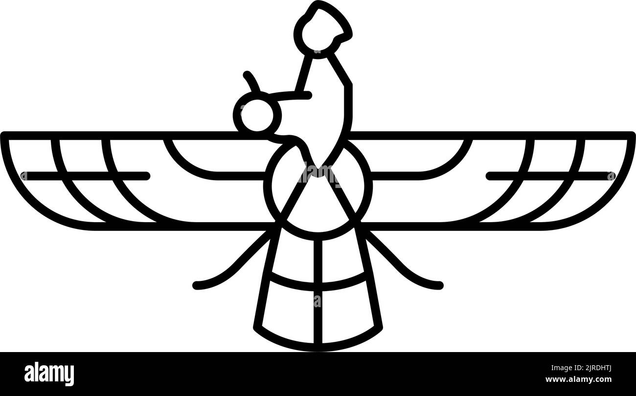 zoroastrianism religion line icon vector illustration Stock Vector Image & Art - Alamy
