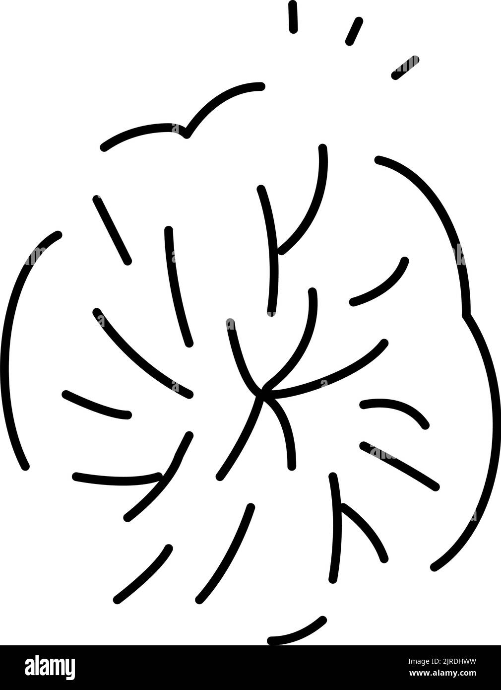 anocutaneous reflex line icon vector illustration Stock Vector Image ...