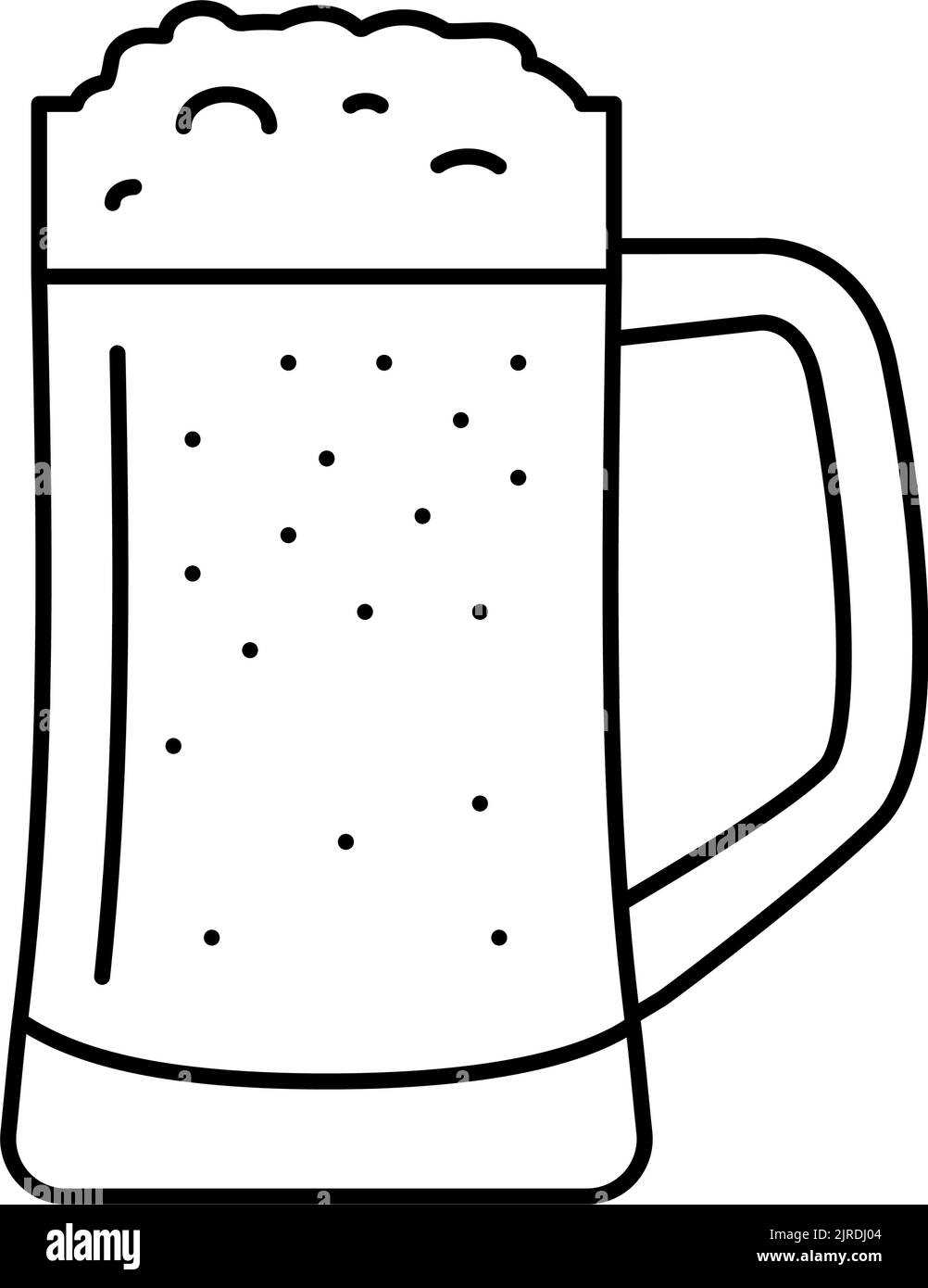 beer beverage drink line icon vector illustration Stock Vector Image ...