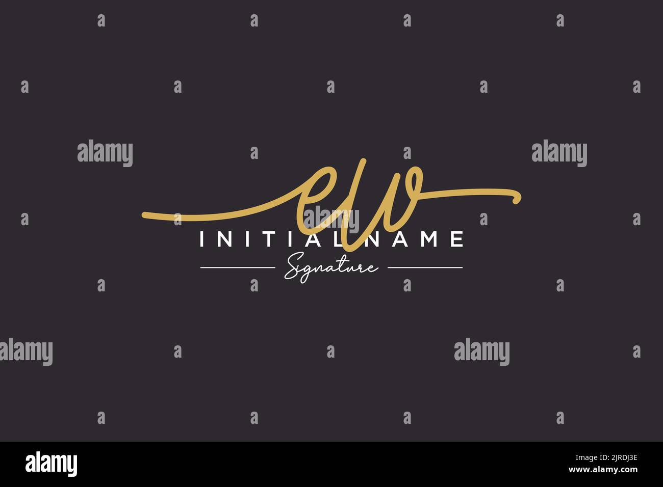 Ew signature hi-res stock photography and images - Alamy