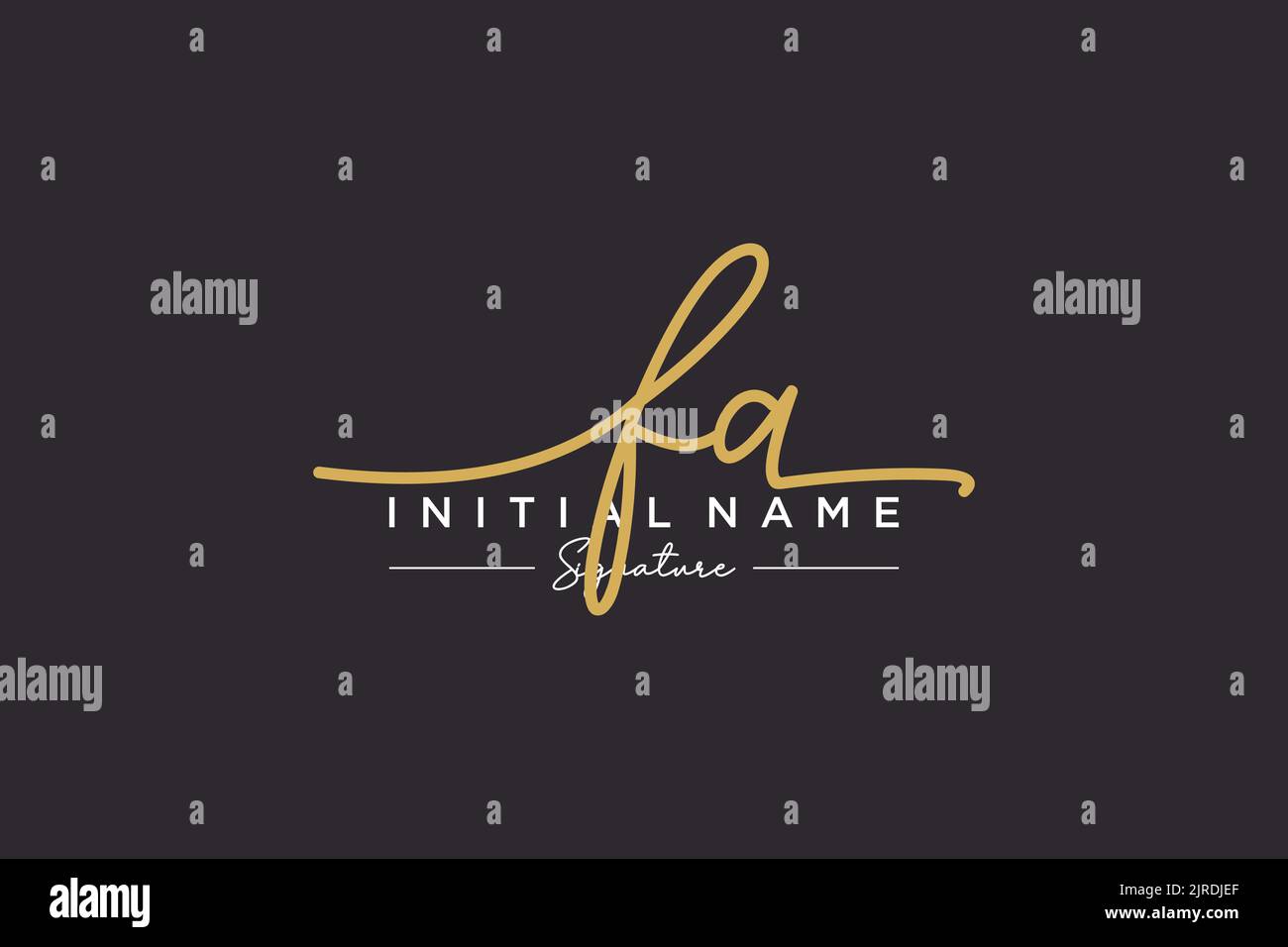 Fa signature hi-res stock photography and images - Alamy