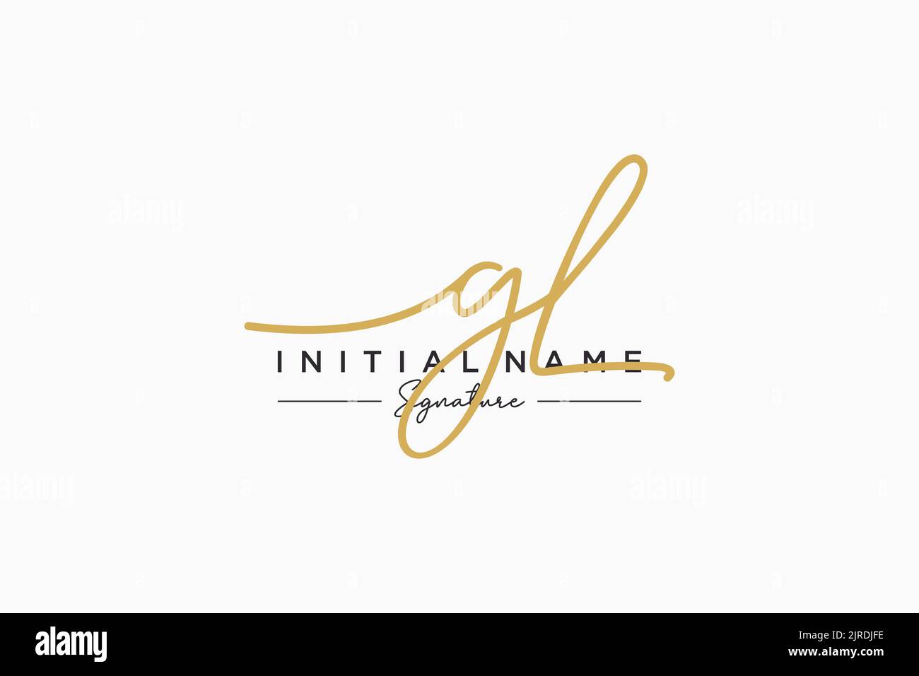 Gl signature Stock Vector Images - Alamy