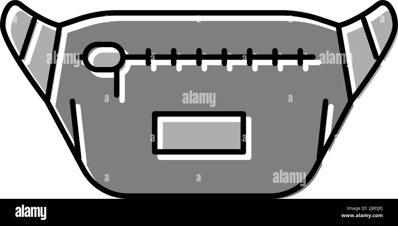 pouch bag color icon vector illustration Stock Vector Image & Art - Alamy