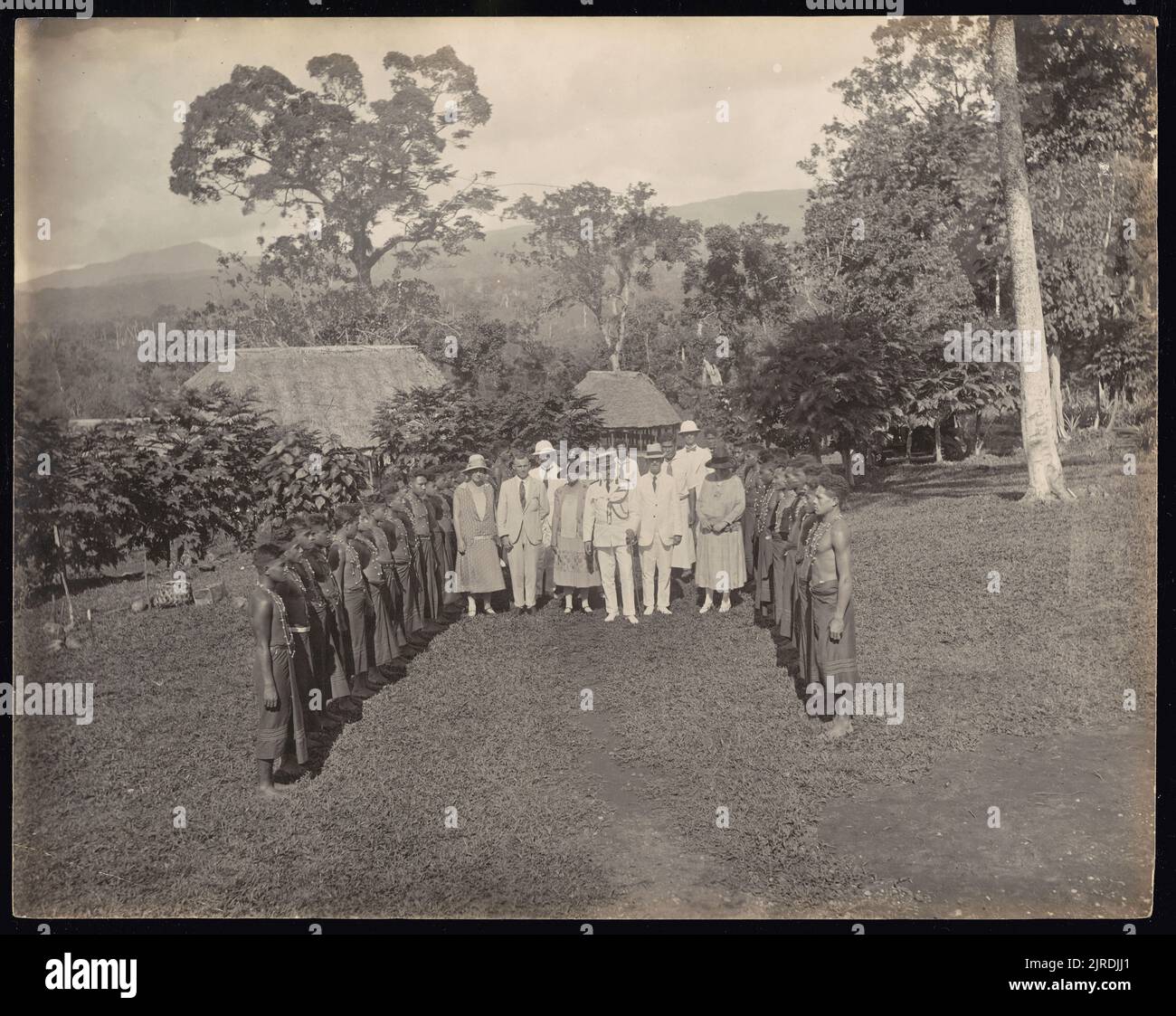 The Arrival of the Governor and Lady Richardson and Hon. Mr Unsworthy ...