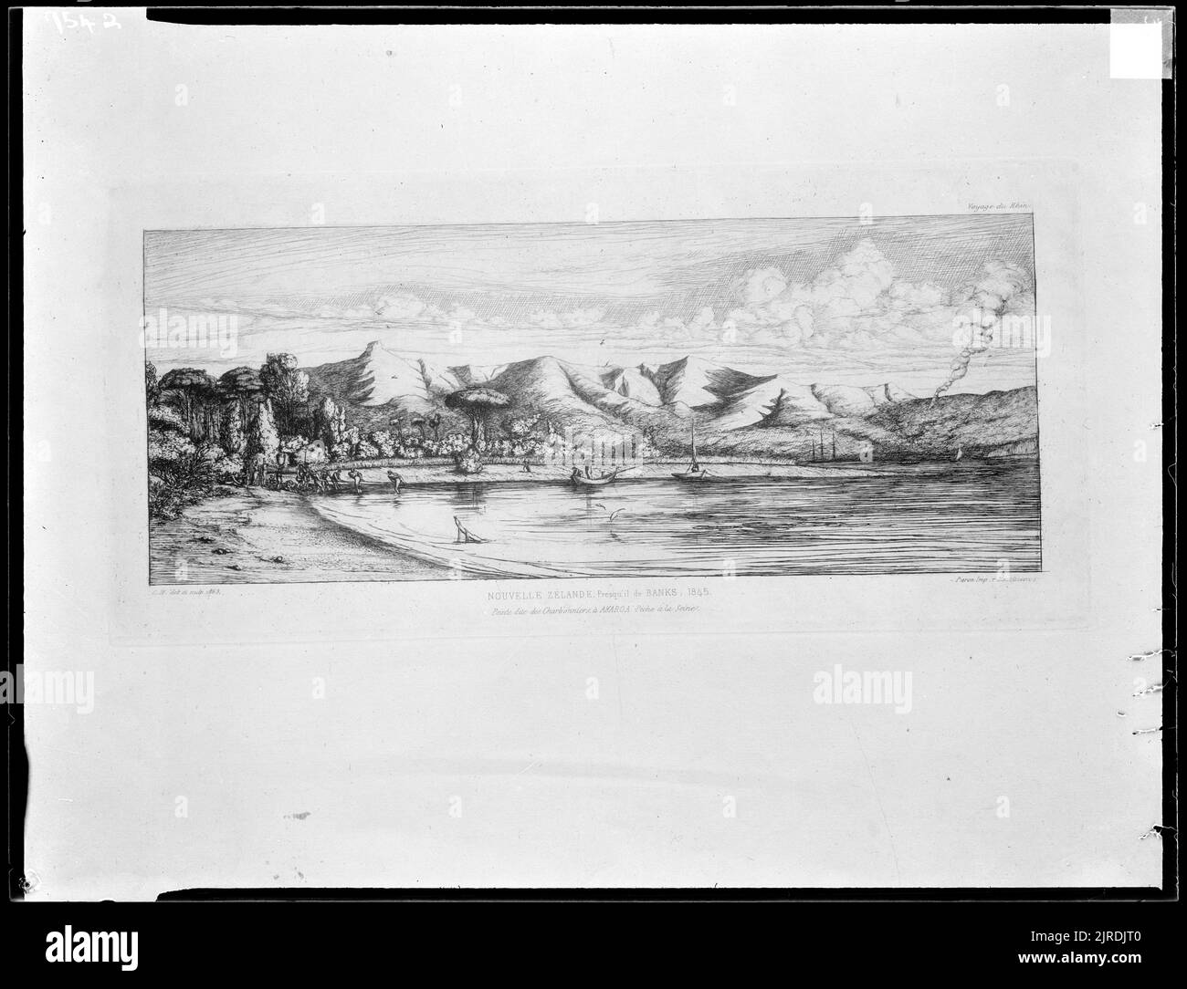 Meryon, Charles - Akaroa, 1845 (etching), 1912 - 1926, by James ...