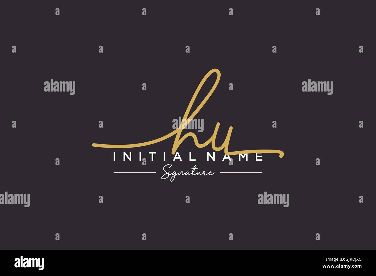 Hu signature Stock Vector Images - Alamy