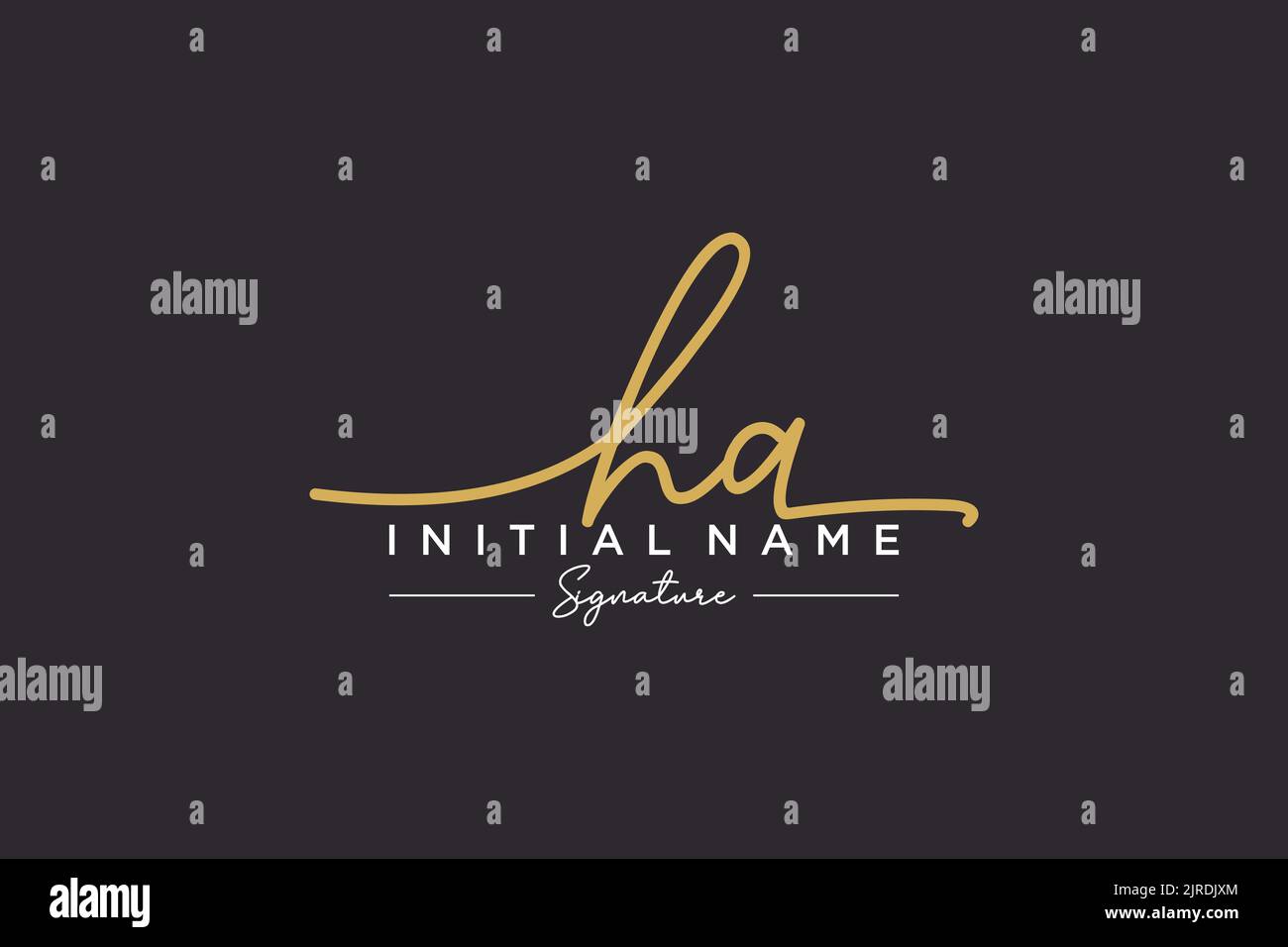 Ha signature hi-res stock photography and images - Alamy