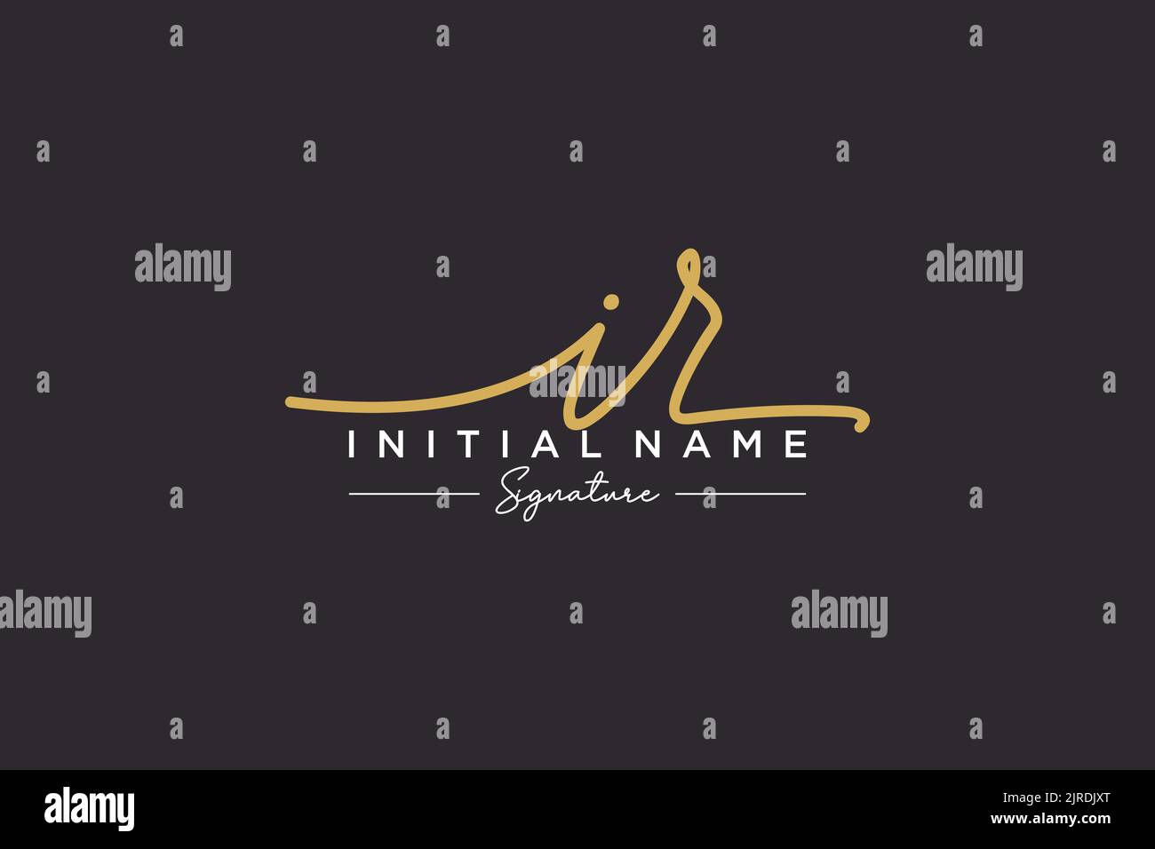 Ir signature hi-res stock photography and images - Alamy