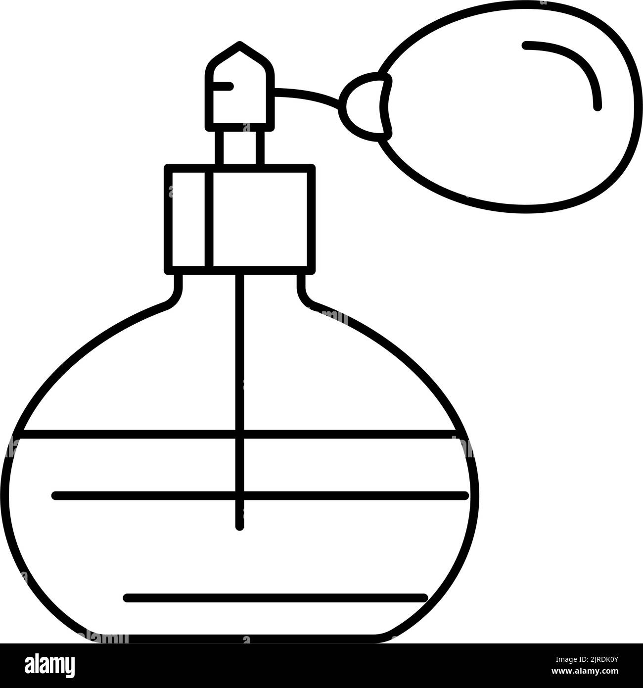 perfume spray bottle glass line icon vector illustration Stock Vector ...