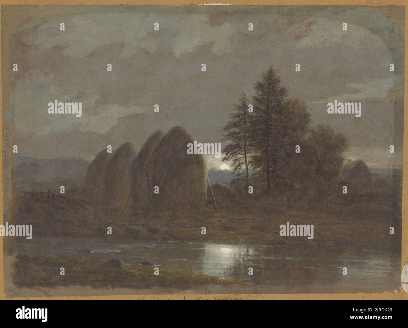 Stackyard, Moulinearn, 1890s, by Waller Paton. Gift of the New Zealand ...