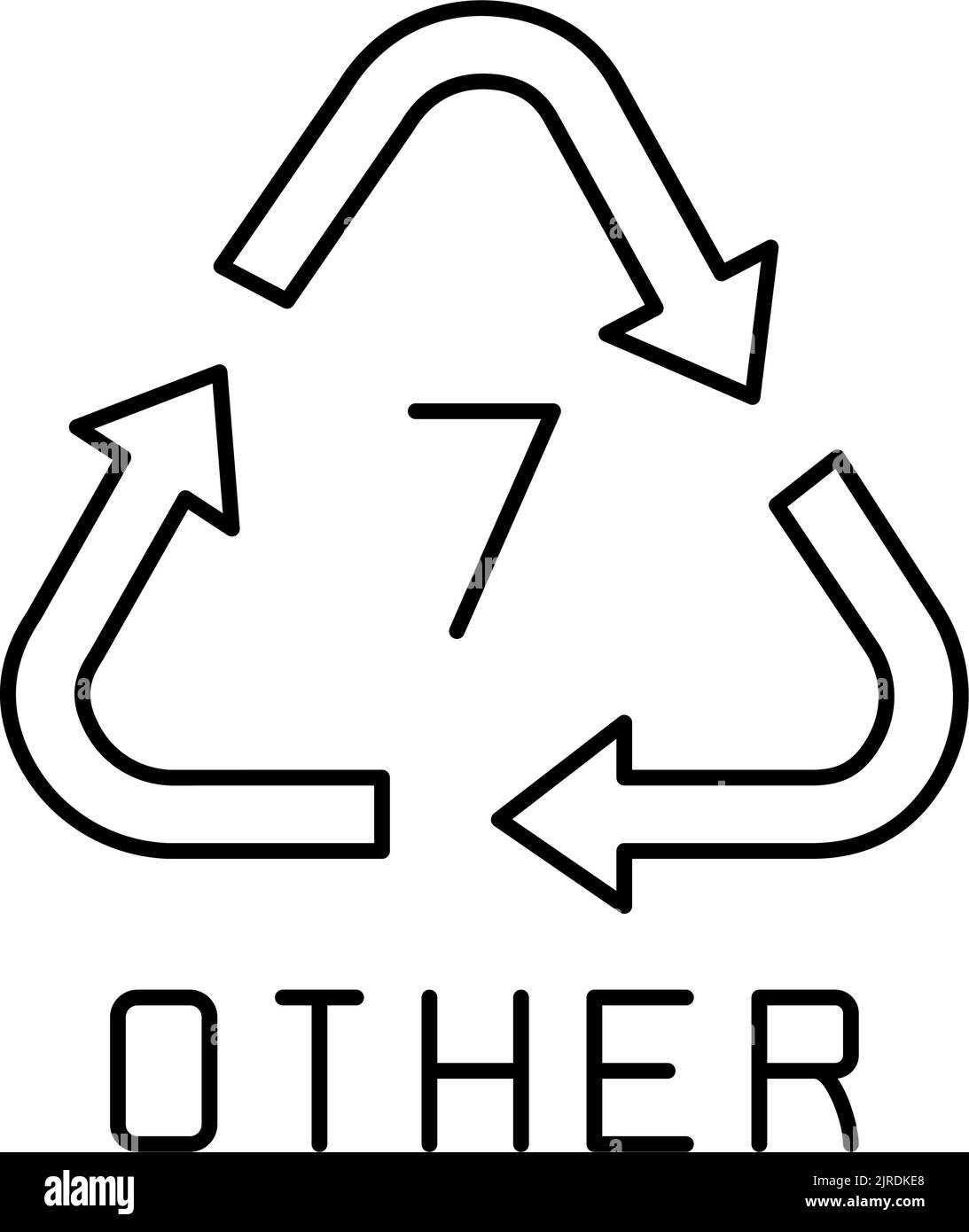 other plastic product sign line icon vector illustration Stock Vector ...