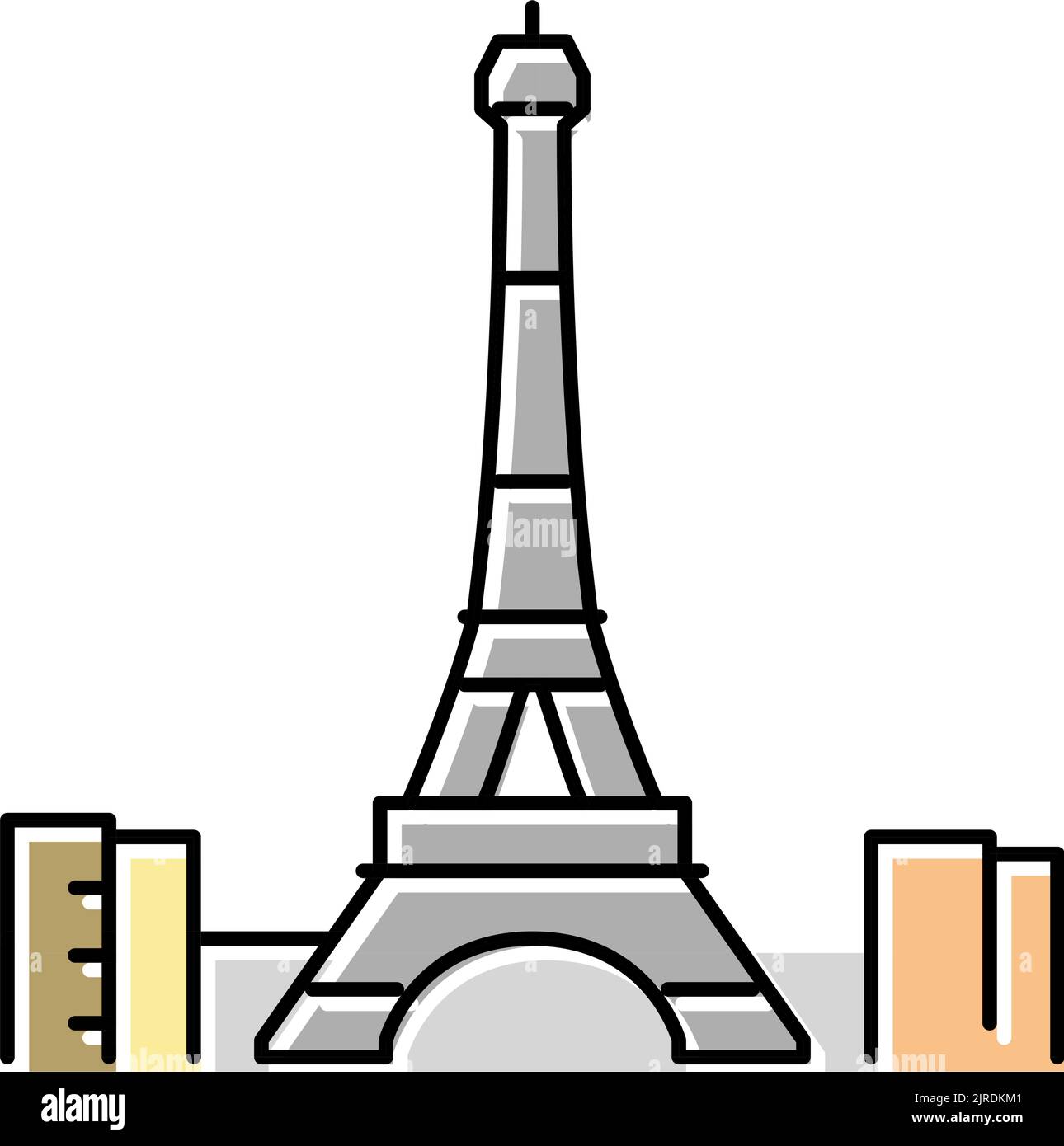 eiffel tower color icon vector illustration Stock Vector Image & Art ...