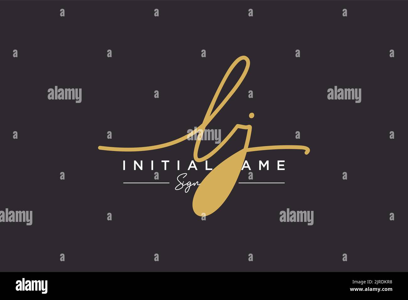 Lj signature Stock Vector Images - Alamy