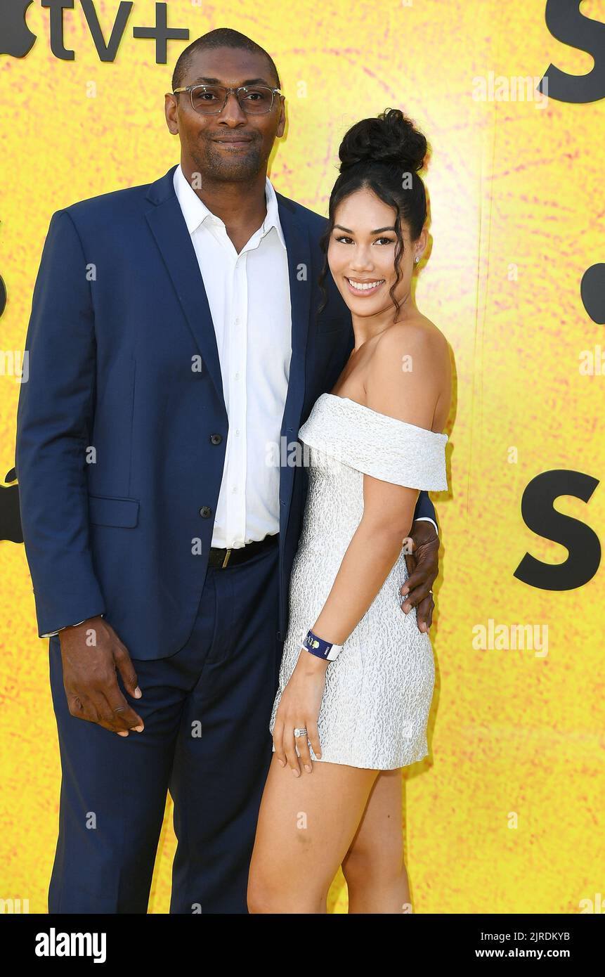 Los Angeles, USA. 23rd Aug, 2022. Metta World Peace and Maya Sandiford ...