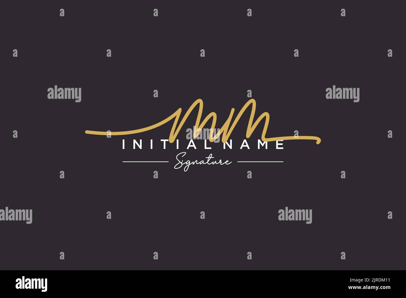 Mm monogram vector vectors hi-res stock photography and images - Alamy