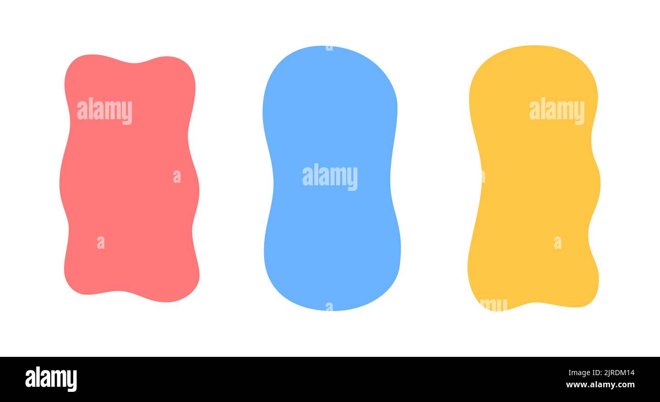 Hand drawn organic shapes set for social media stories. Quote ...