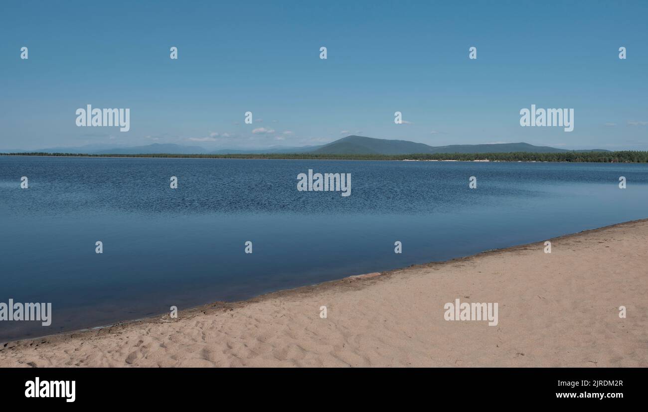Coast of Barguzinsky Bay of Lake Baikal in Kargi region. Zabaikalsky ...