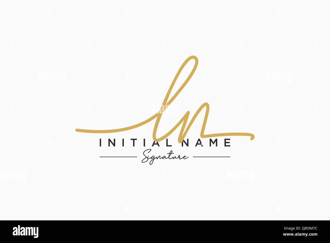 Ln signature Stock Vector Images - Alamy