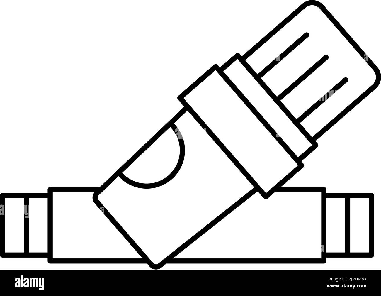 pressure regulator drip water irrigation line icon vector illustration ...