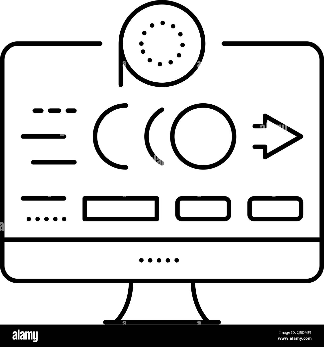 motion graphic video production film line icon vector illustration ...