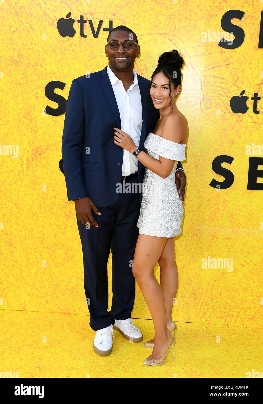 Los Angeles, USA. 23rd Aug, 2022. Metta World Peace and Maya Sandiford ...