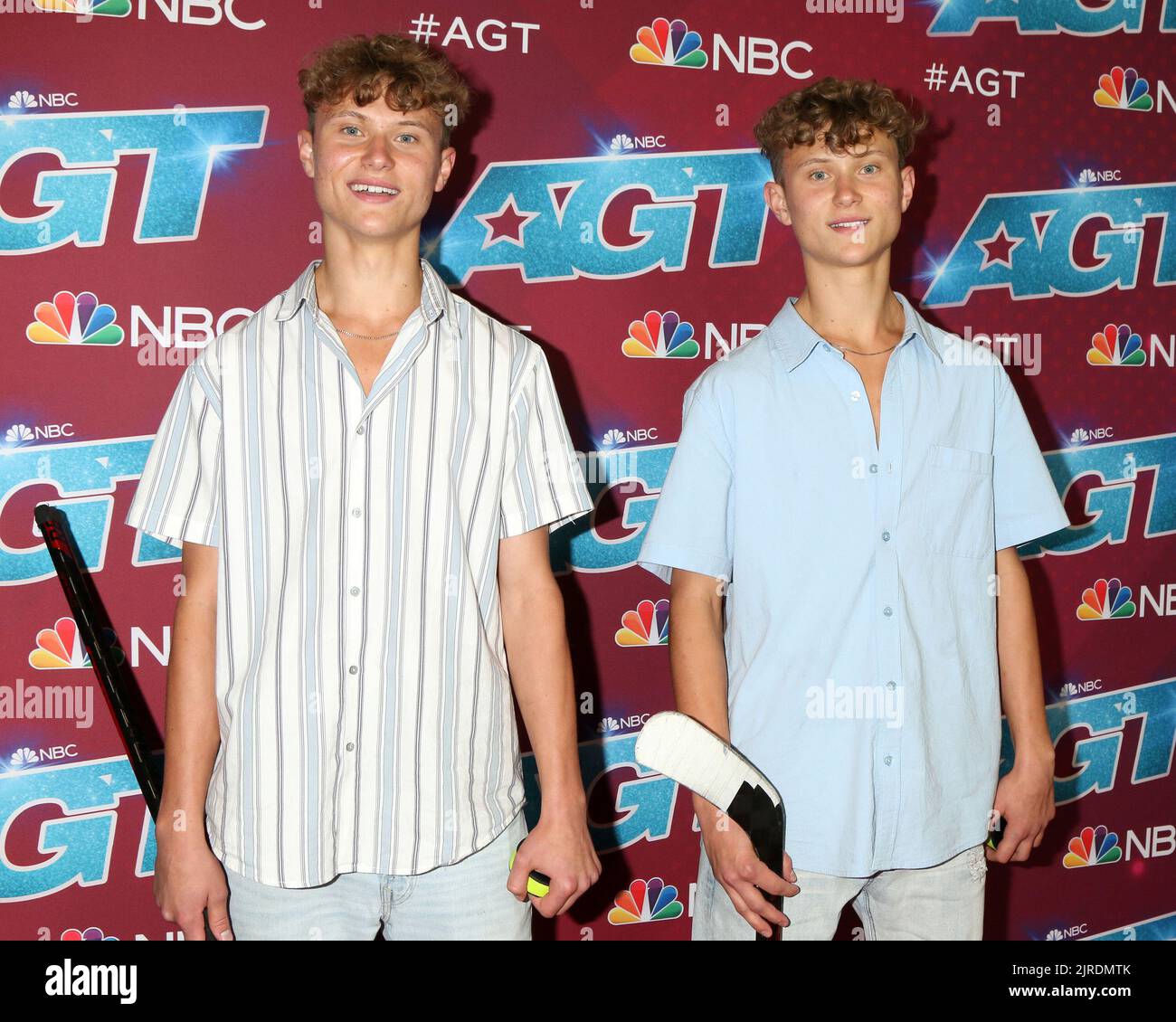 LOS ANGELES - AUG 23: Cline Twins at the America's Got Talent Season 17 ...