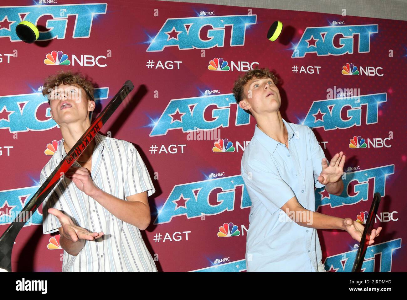 LOS ANGELES - AUG 23: Cline Twins at the America's Got Talent Season 17 ...
