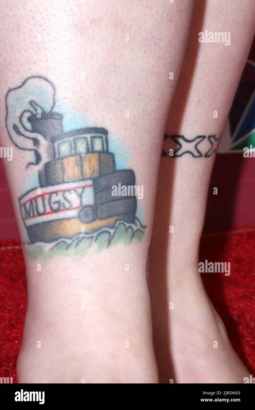 LOS ANGELES - AUG 23: Hayden Kristal Leg tatoo at the America's Got ...