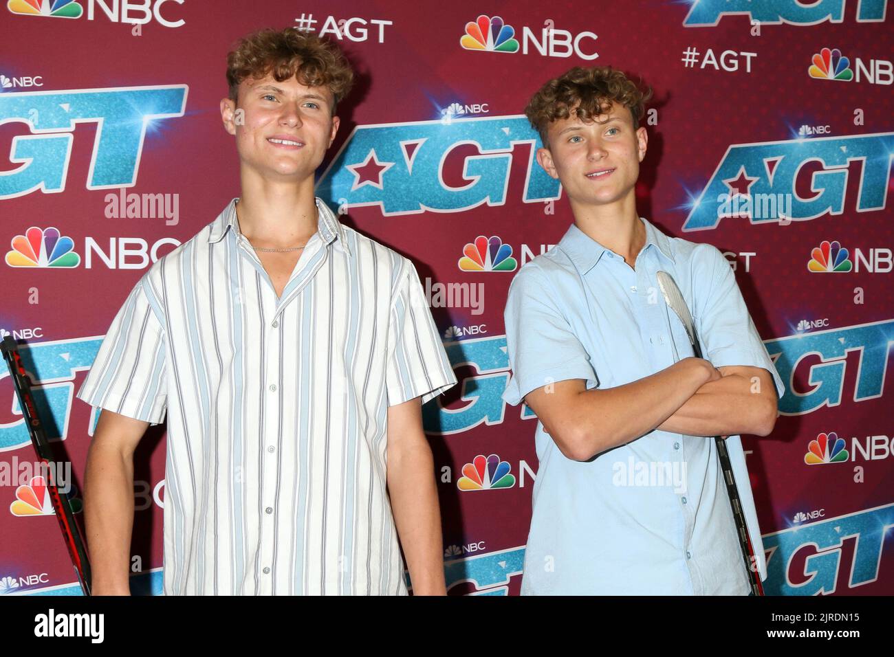 LOS ANGELES - AUG 23: Cline Twins at the America's Got Talent Season 17 ...