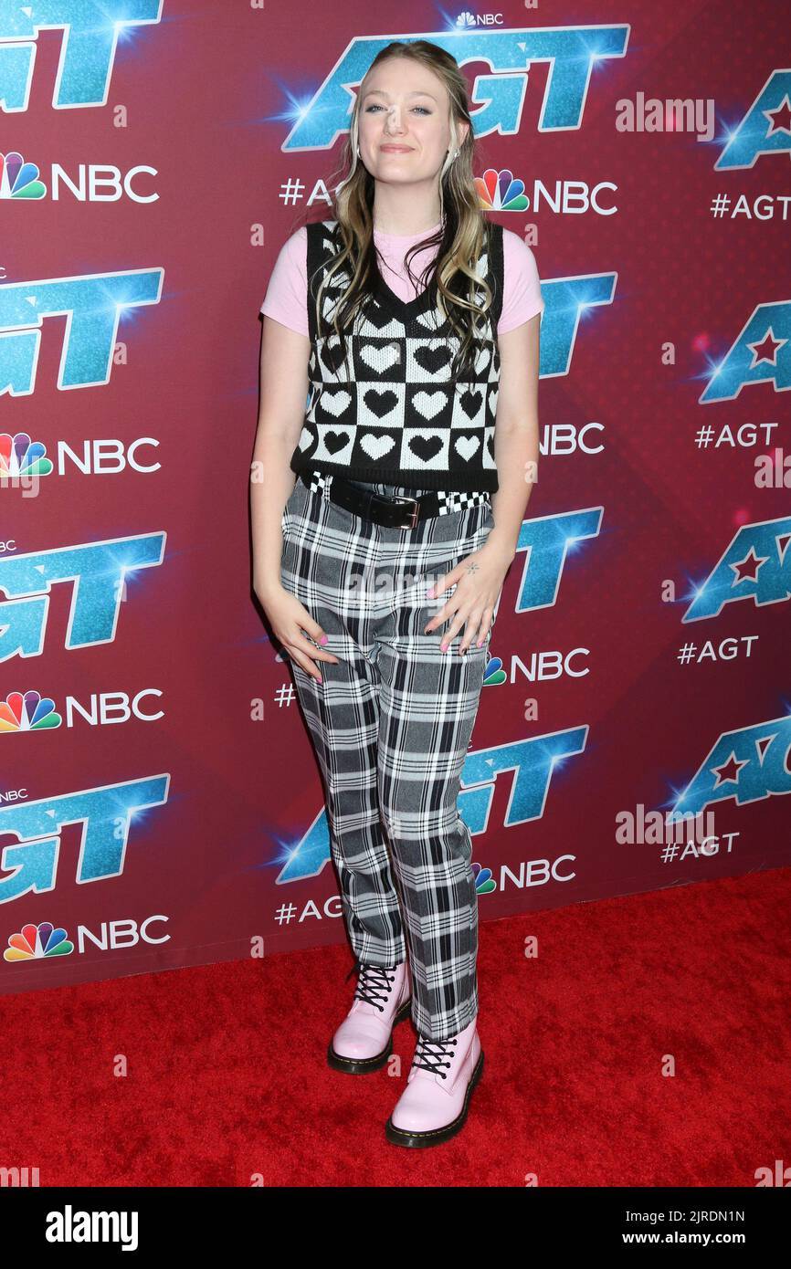 LOS ANGELES - AUG 23: Mia Morris at the America's Got Talent Season 17 ...