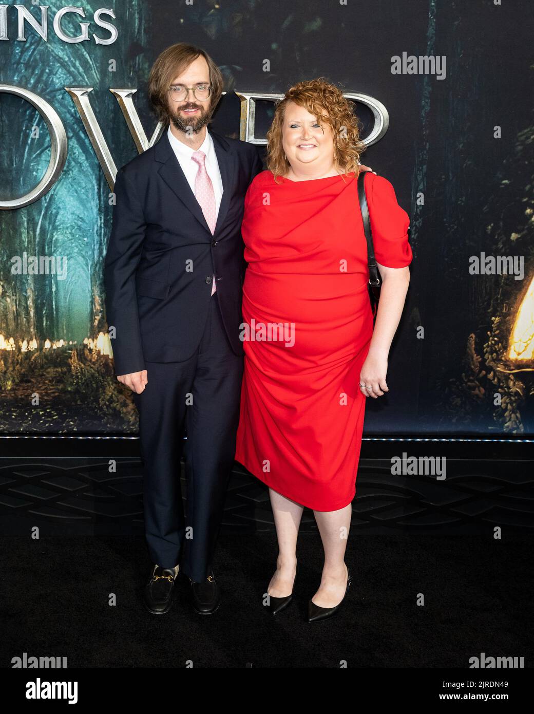 Justin Doble and Paige Doble attend the New York special screening of ...