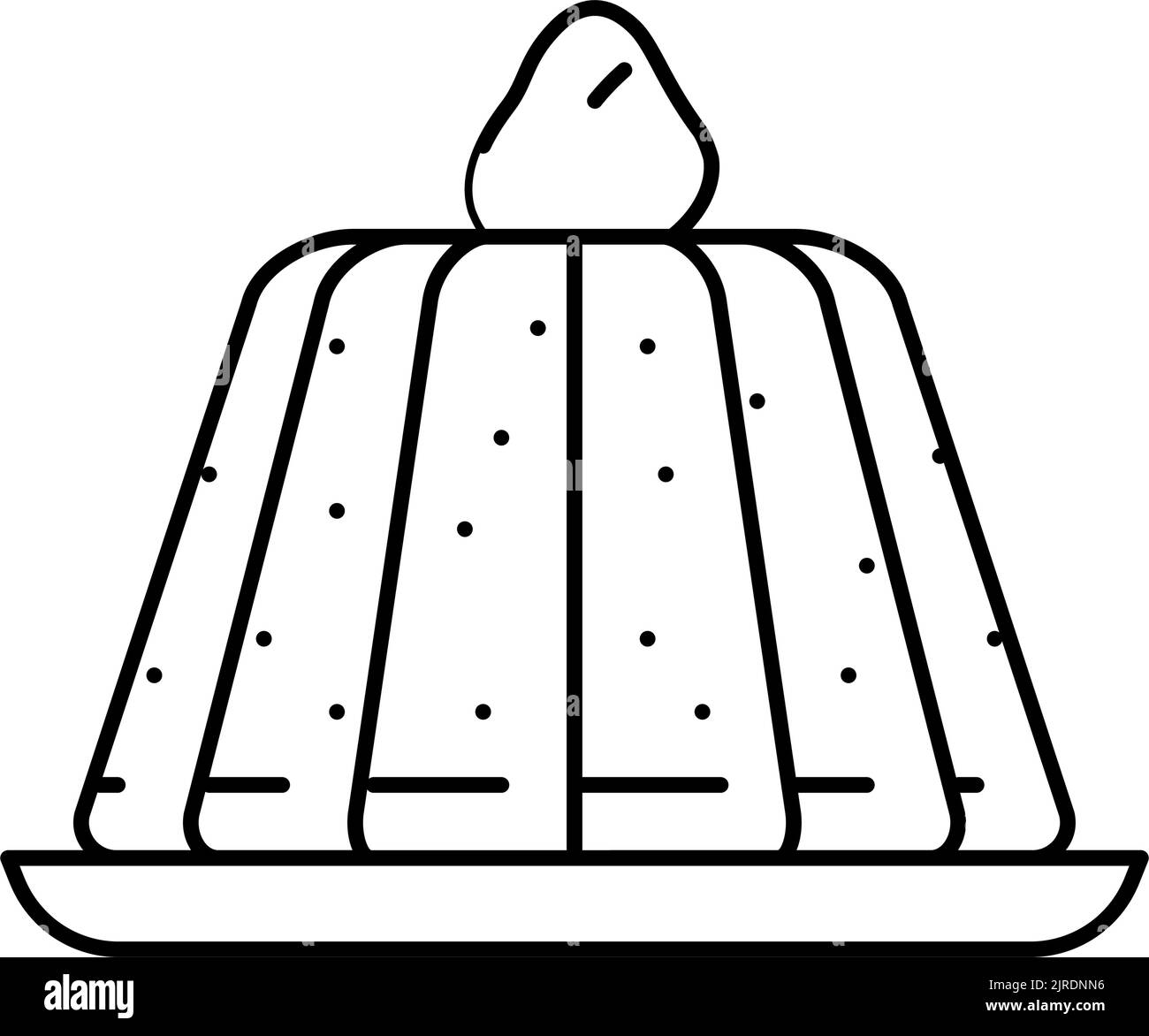 strawberry jelly line icon vector illustration Stock Vector Image & Art ...