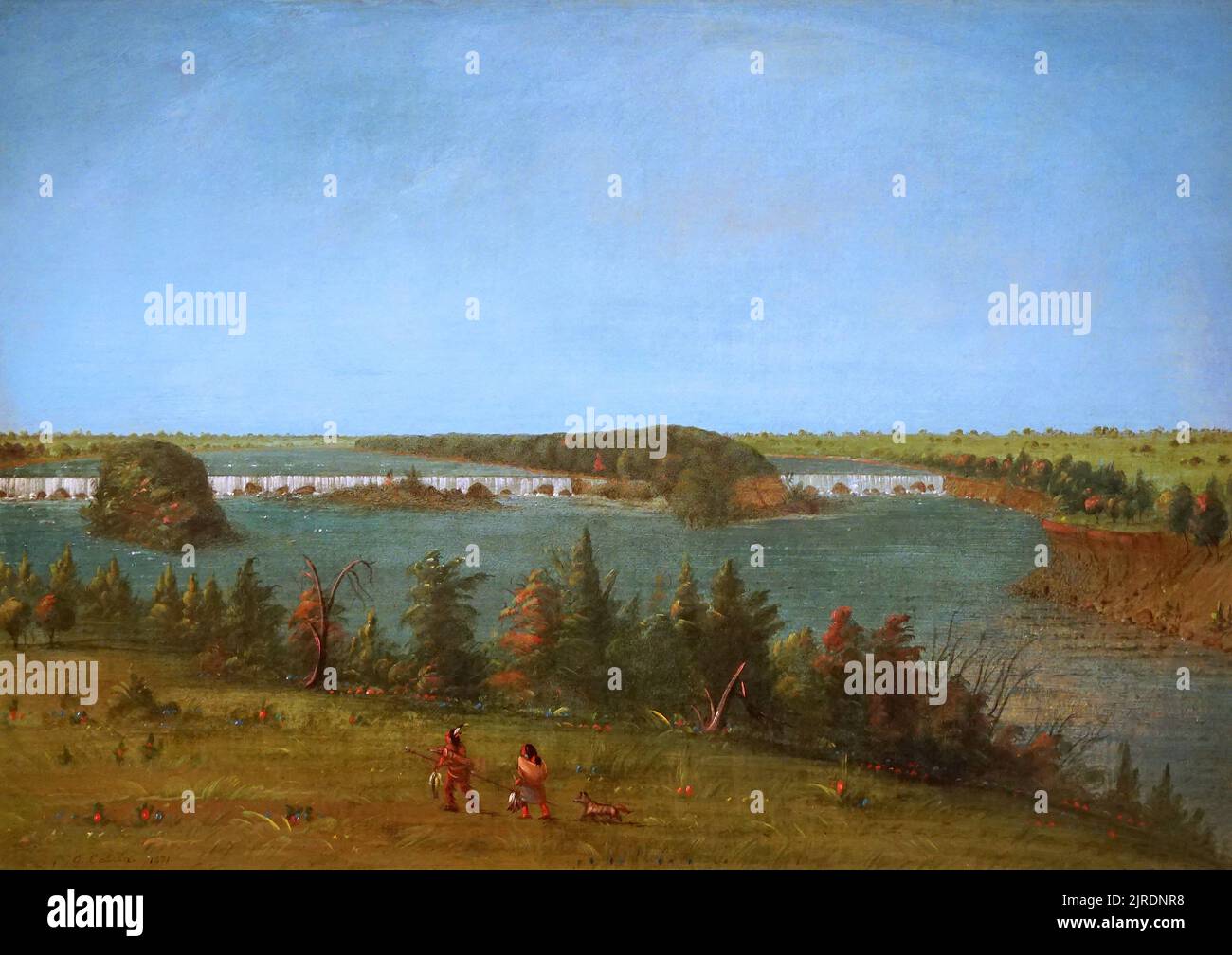 The Falls of Saint Anthony (1871) by George Catlin (1796 – 1872 ...