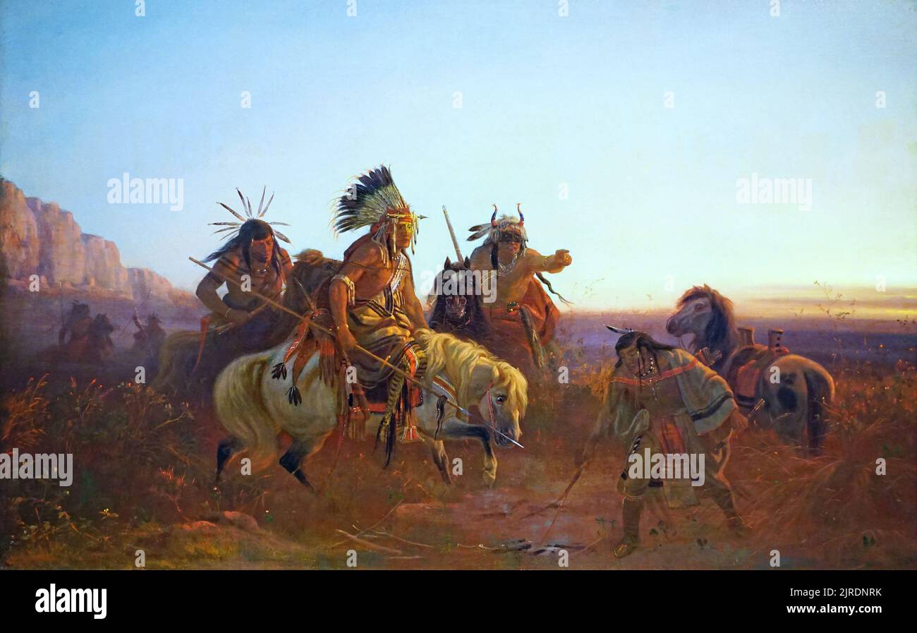 The Lost Trail (1856) by Charles Wimar (1828 – 1862) German-American ...