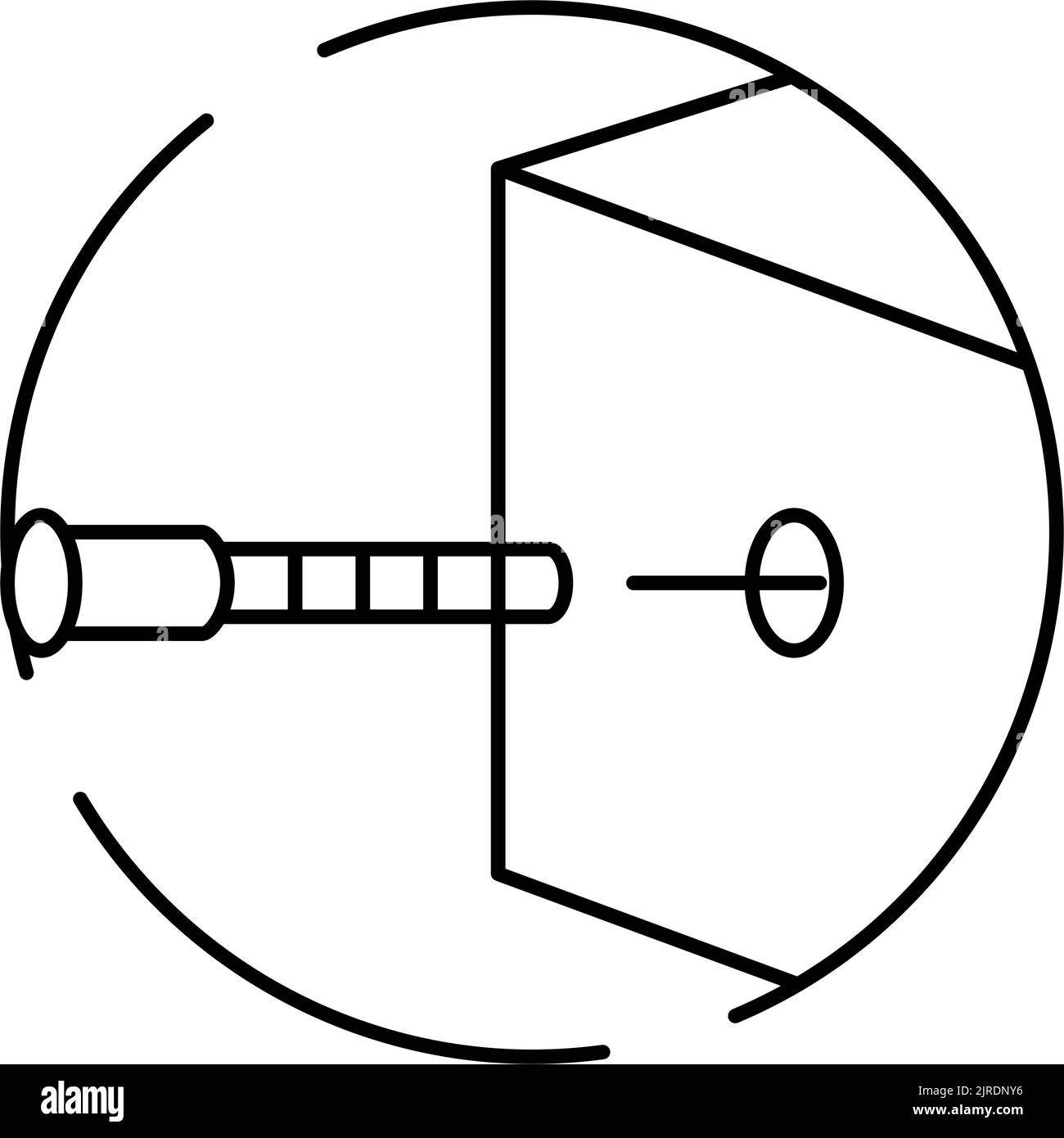 insert metal screw assembly furniture line icon vector illustration ...