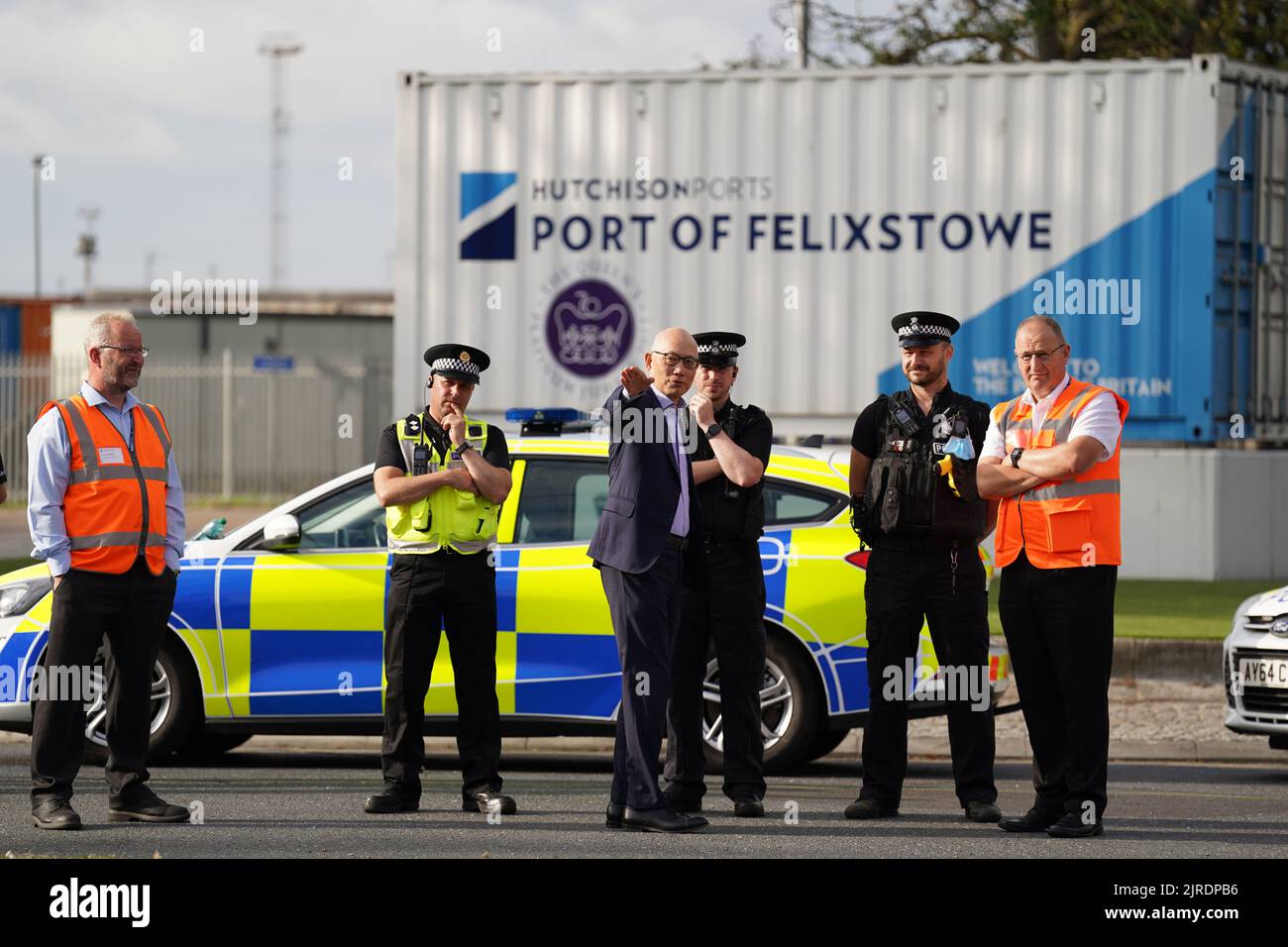 Port of felixstowe industrial action hi-res stock photography and ...