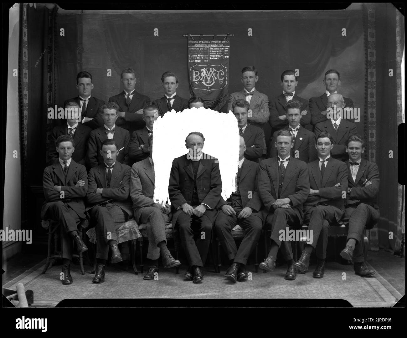 New Plymouth Young Men's Bible Class, circa 1921, by The Crown Studio ...