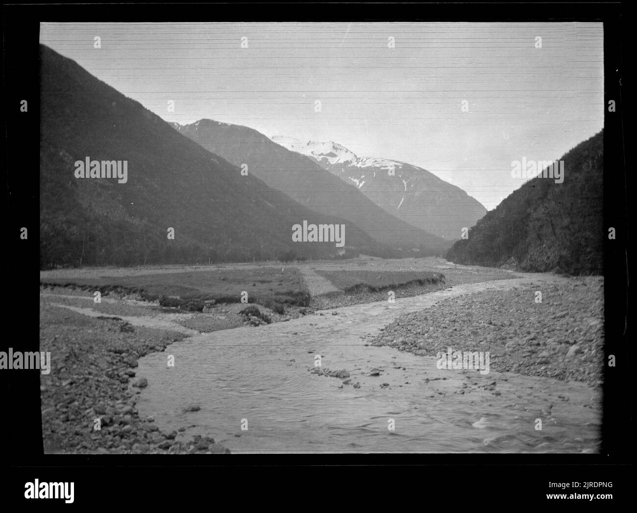 Bealey River and Arthurs Pass, 1906, by Fred Brockett Stock Photo - Alamy