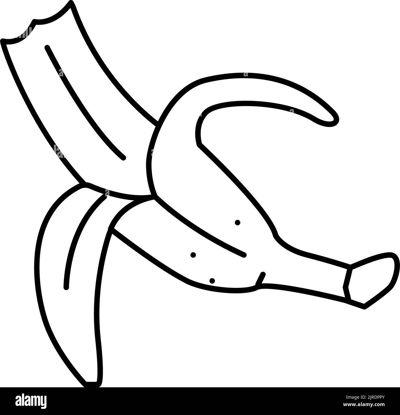 eat banana line icon vector illustration Stock Vector Image & Art - Alamy