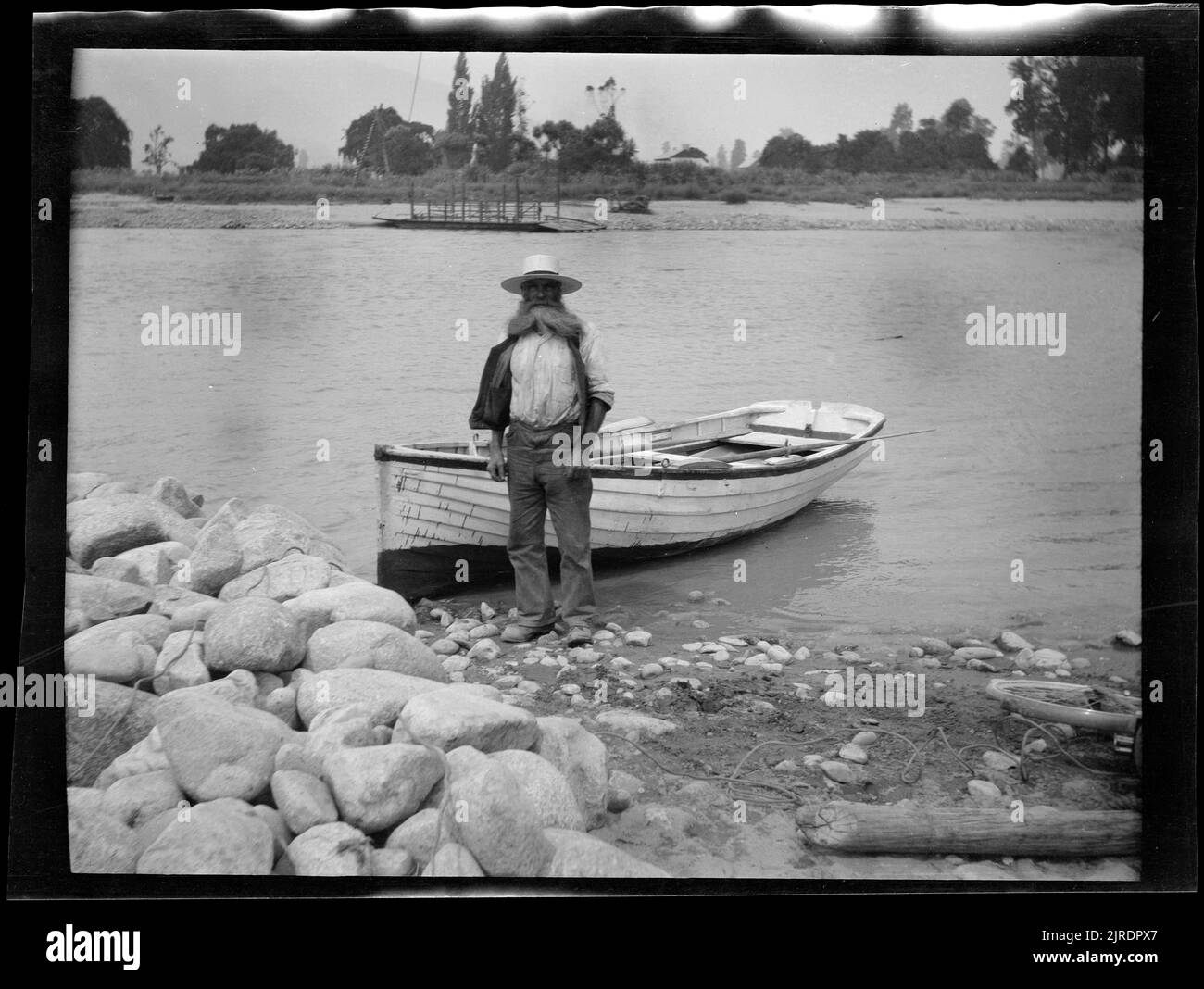The Ferryman, 1906, West Coast, by Fred Brockett Stock Photo - Alamy