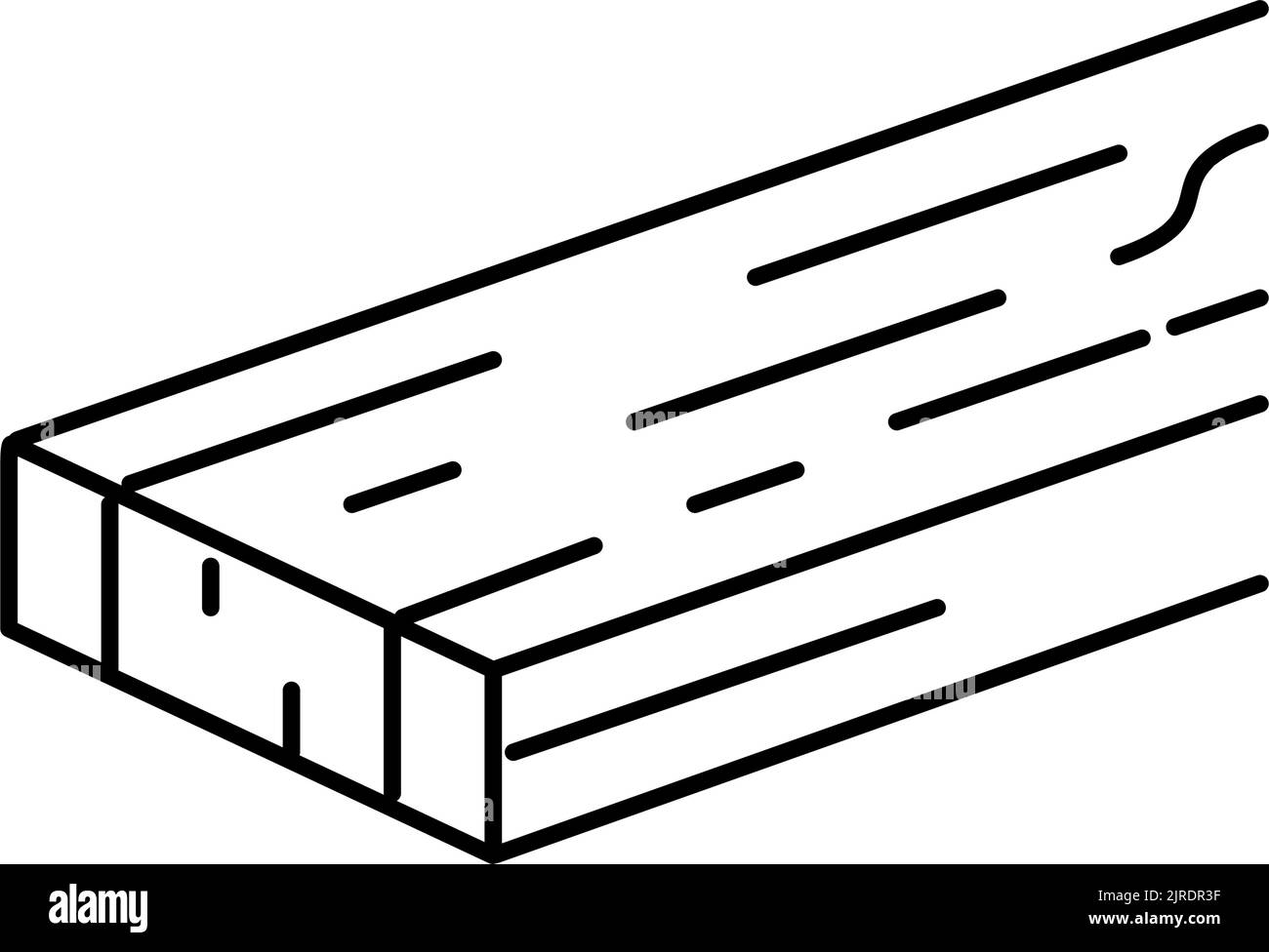 lumber wood timber line icon vector illustration Stock Vector Image ...