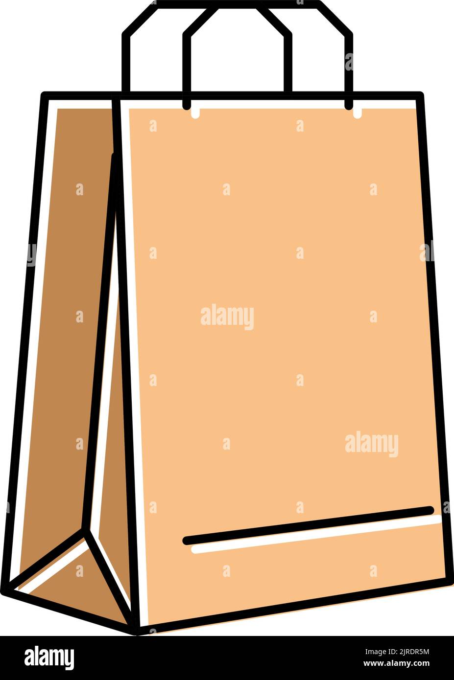 paper bag color icon vector illustration Stock Vector Image & Art - Alamy