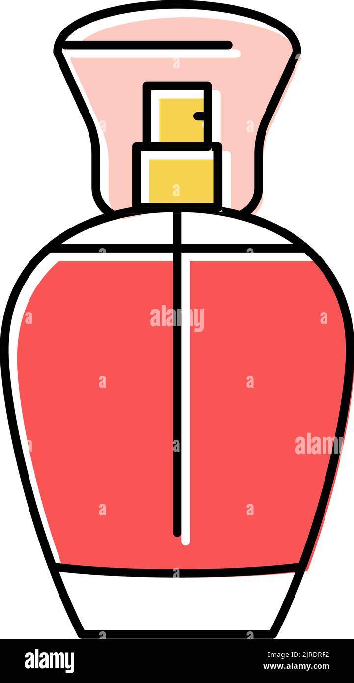 product fragrance bottle perfume color icon vector illustration Stock ...