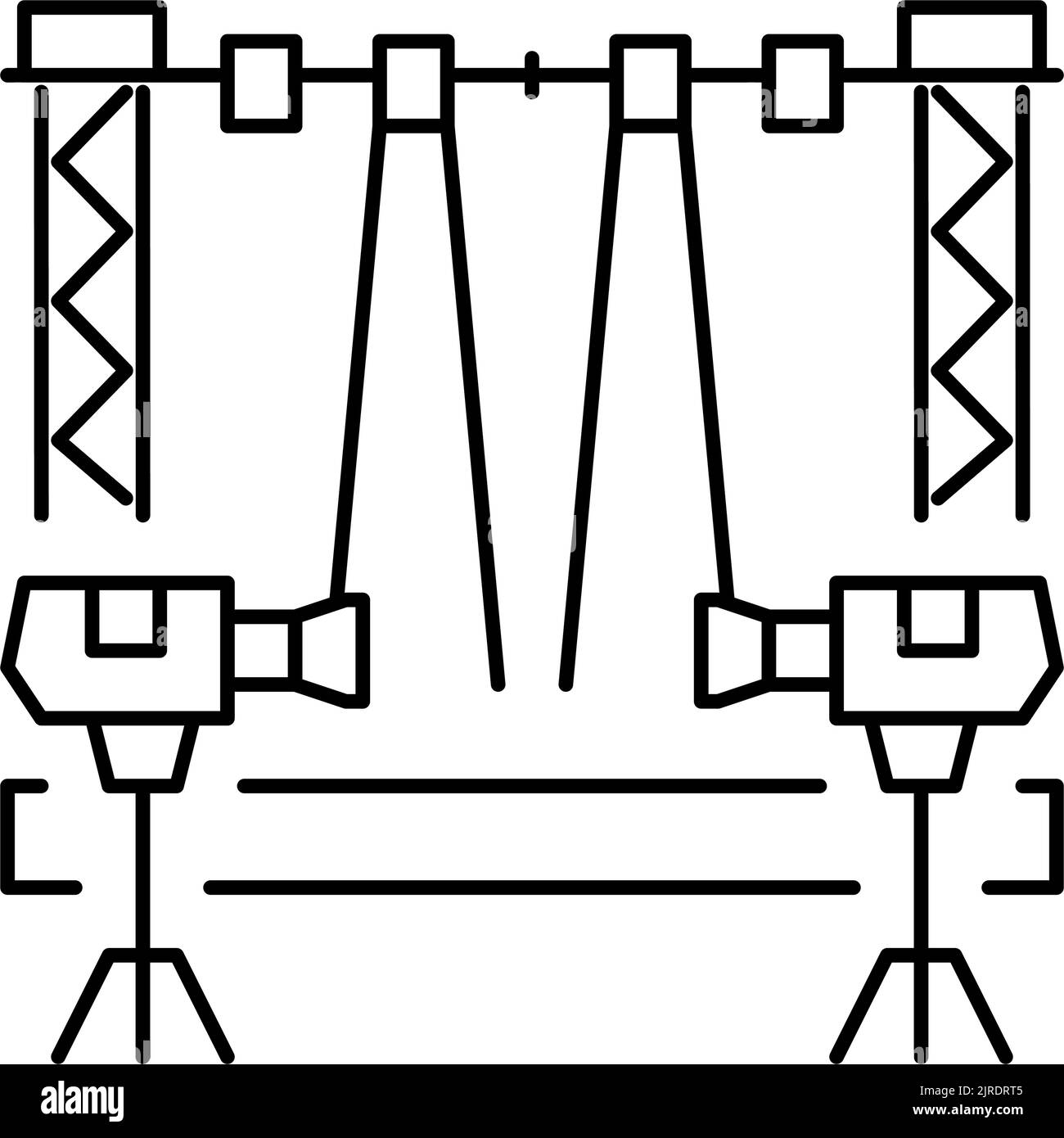 scene video production film line icon vector illustration Stock Vector ...