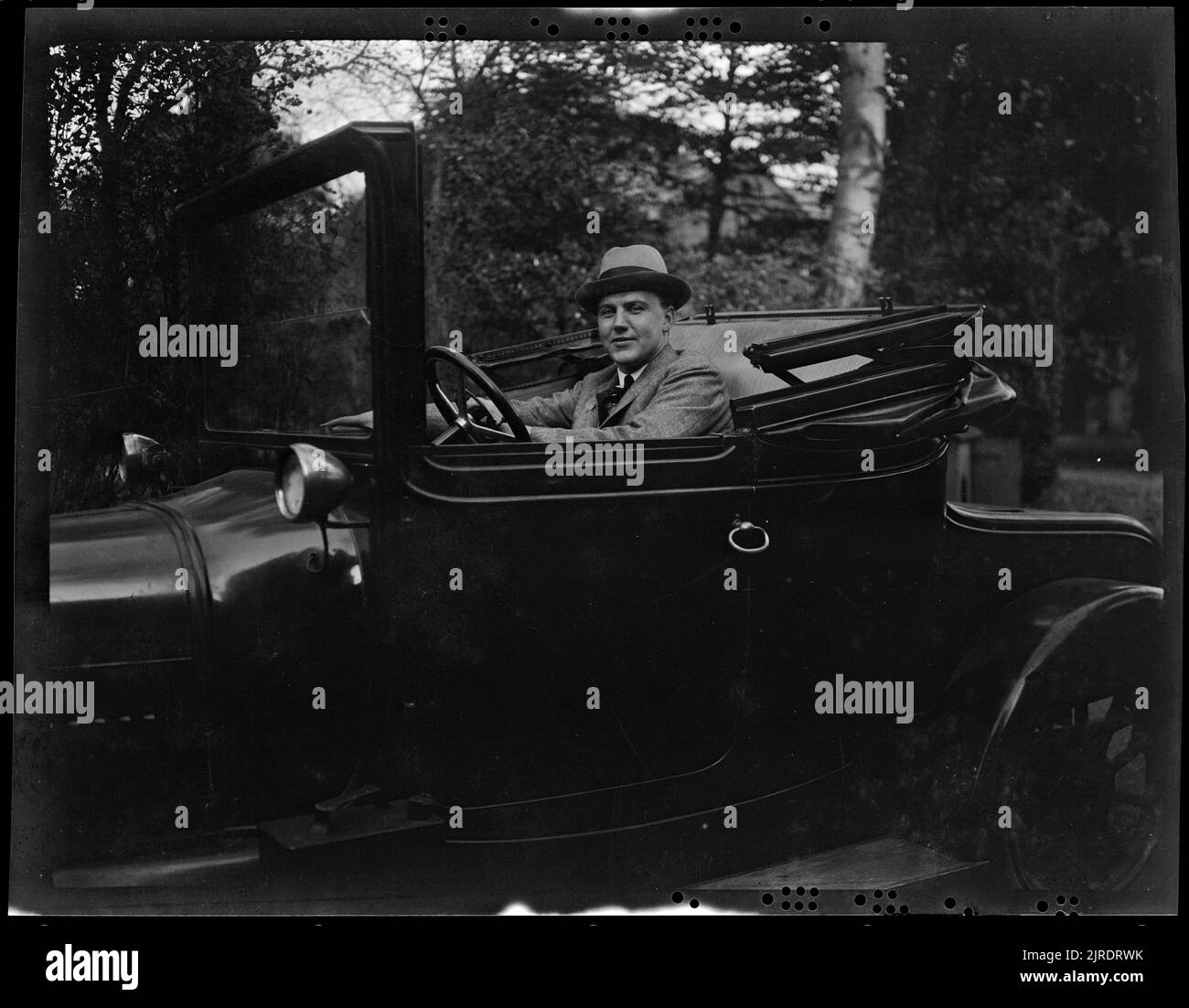 Man white car Black and White Stock Photos & Images - Alamy