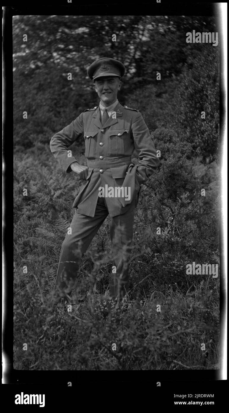 Man in military uniform, 1917, maker unknown Stock Photo - Alamy