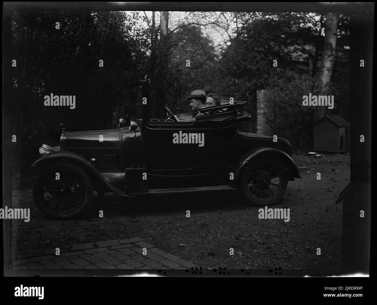 Engine in passenger car Black and White Stock Photos & Images - Alamy